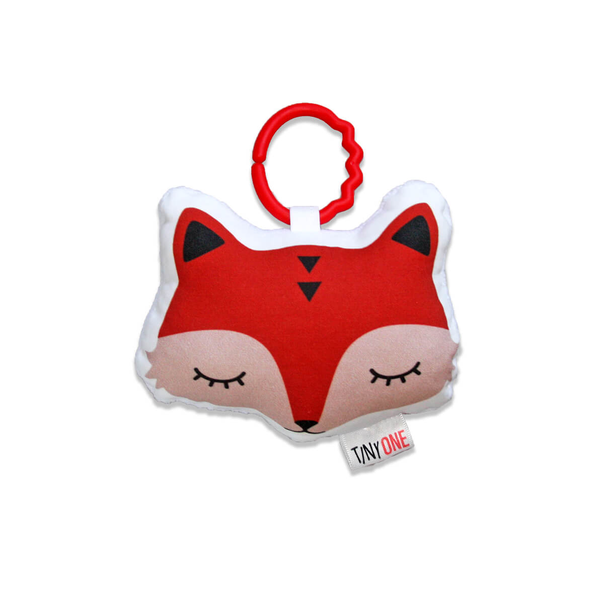 Fox rattle toy for babies – soft, lightweight & easy to attach ...